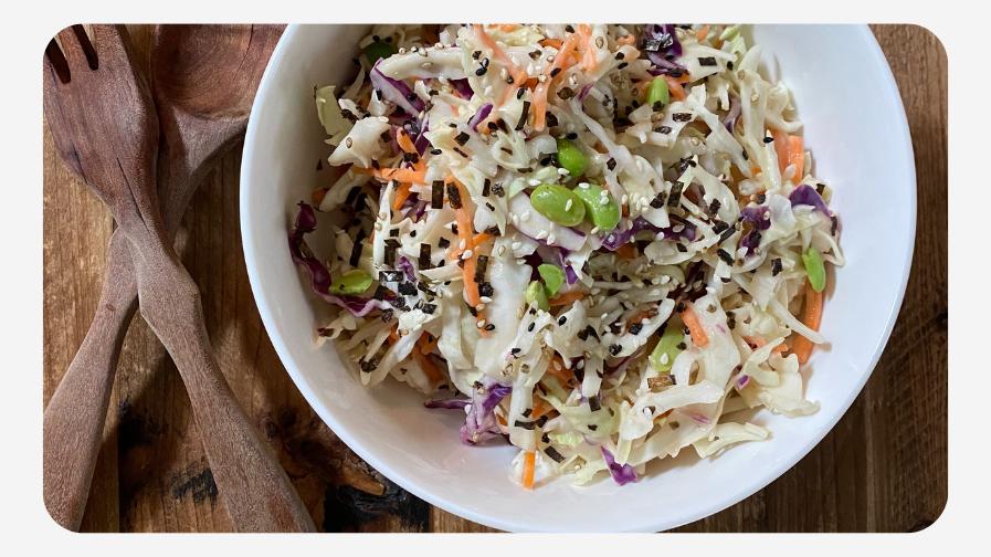 Great Coleslaw Made With Miso Orange Ginger Dressing – Great Eastern Sun