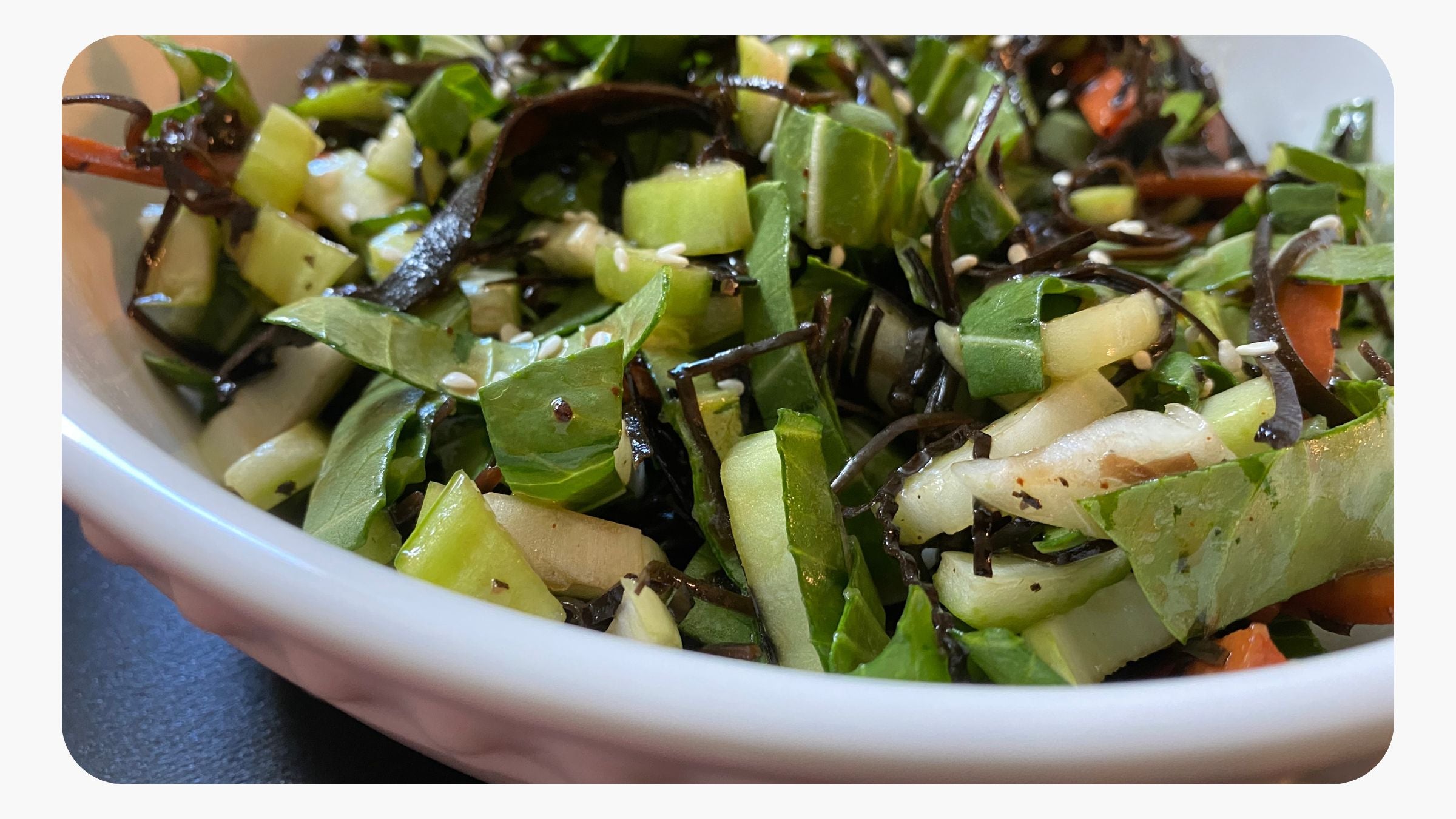 Seaweed Salad with Arame, Carrots and Baby Bok Choy – Great Eastern Sun
