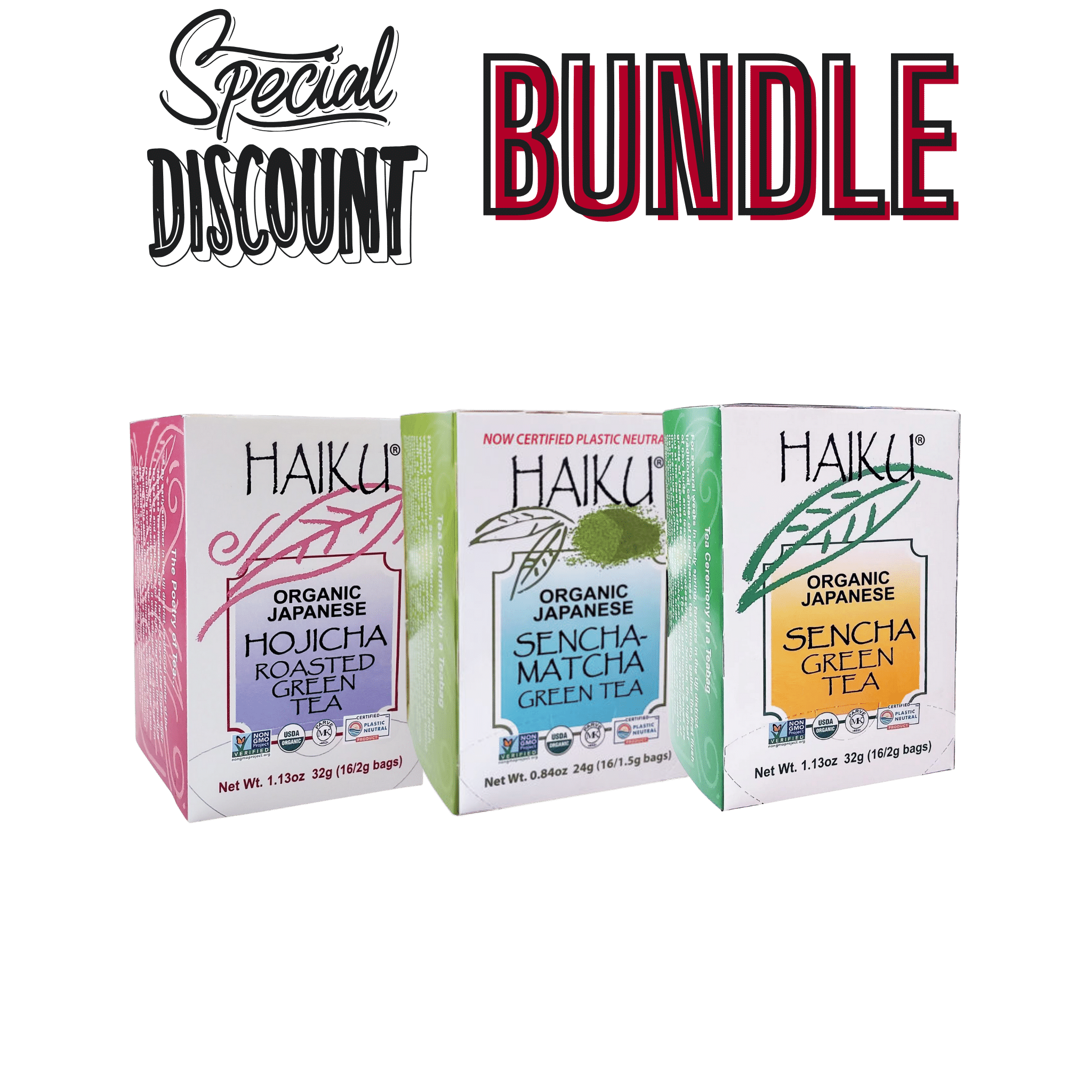 Green Tea Bundle, Organic (3 Boxes of 16 Teabags) – Great Eastern Sun