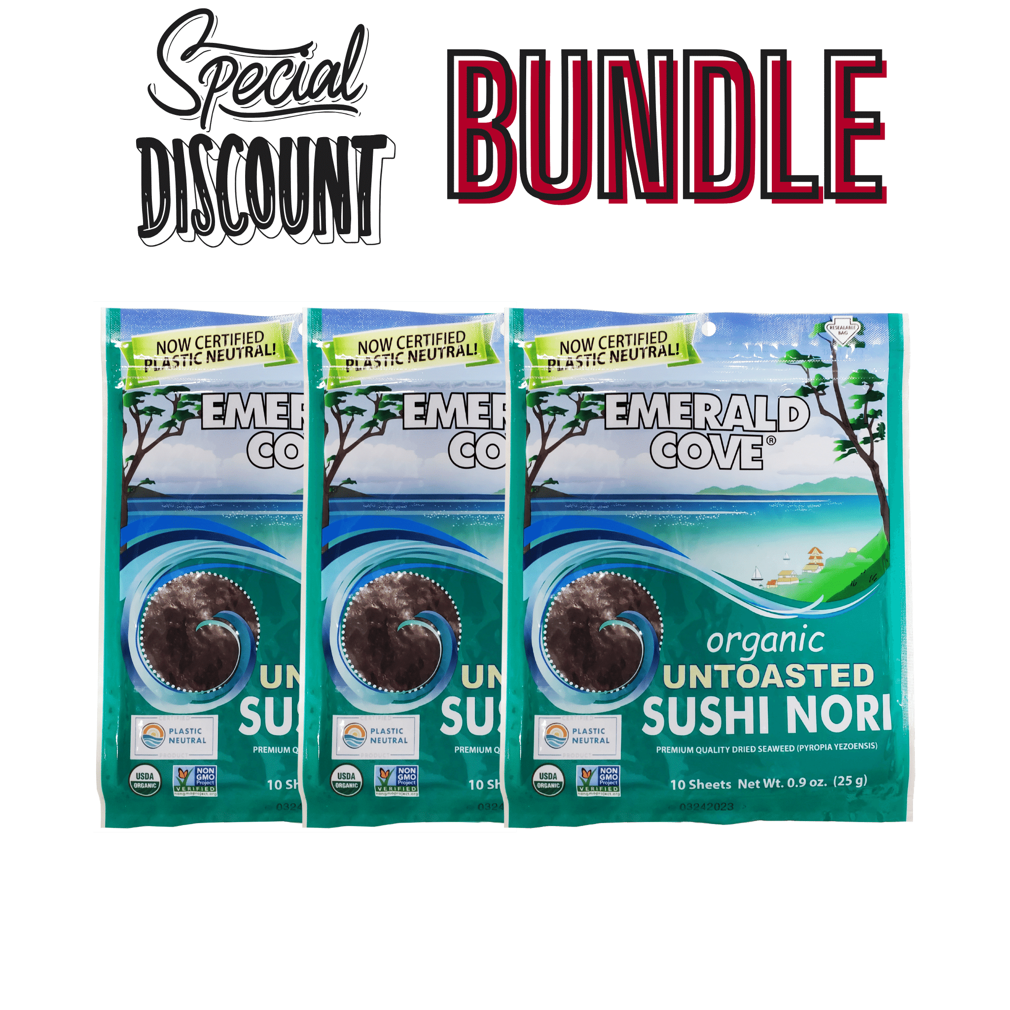 Nori Seaweed, Un-toasted, Organic - 3 pack – Great Eastern Sun
