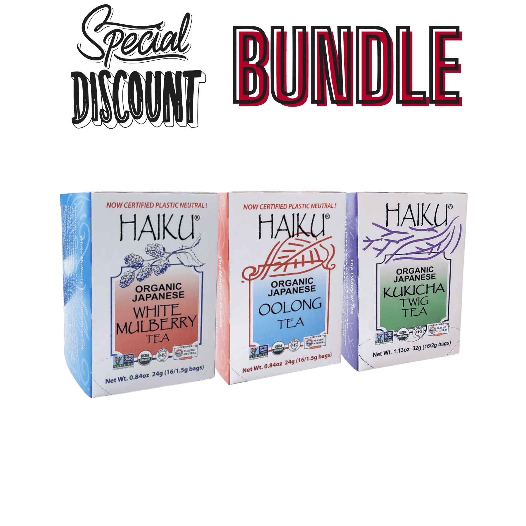 Specialty Tea Bundle, Organic (3 Boxes of 16 Teabags) – Great Eastern Sun